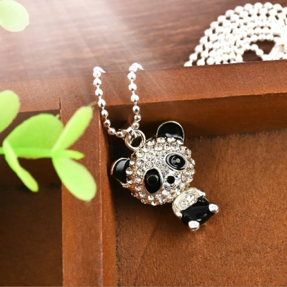 Jewelry | Panda Bear Pendant Necklace 19 Ball Chain | Poshmark
